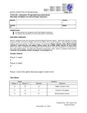Machine Problem Docx Cs L Computer Programming Laboratory