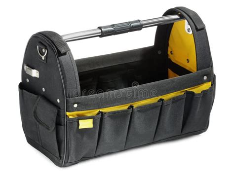 Empty Plastic Box For Tools Isolated On White Stock Image Image Of