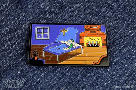 Stardew Valley Grandpas Bed Enamel Pin The Gaming Shelf