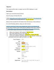 IP Addressing On The Public Internet Richard Ho Docx Objective The Student Will Be Able To