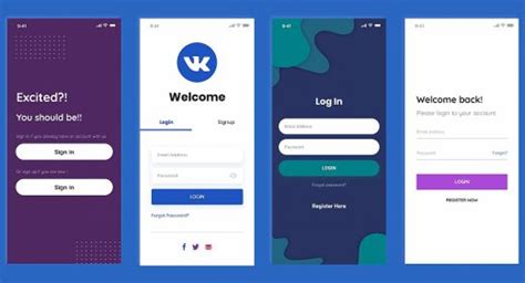 Adobe Xd Login Templates Login Screens Example For Adobe Xd