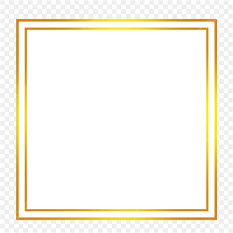 รูปเส้นกรอบสีทองเรียบง่าย Png ภาพตัดปะกรอบภาพ ทอง ที่เรียบง่ายภาพ