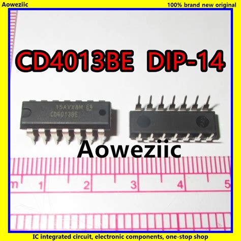 Circuits intégrés CI 100 Pcs CD4013BE DIP 14 CD4013 CMOS Dual D Type