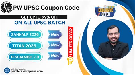 Pw Upsc Coupon Code 99 Off Limited Time Offer Physics Wallah Pw Offers