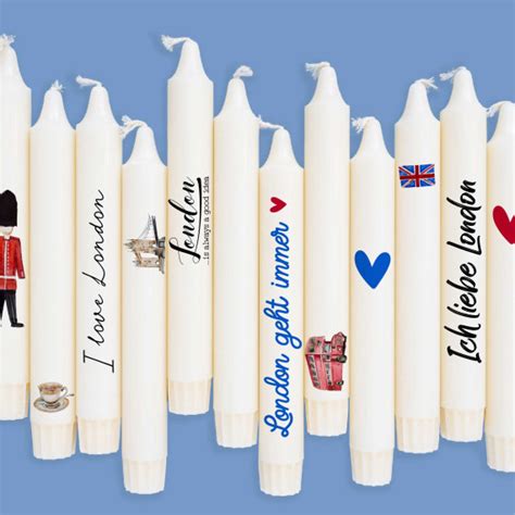 DIN A4 Tattoofolie London für Kerzen Keramik
