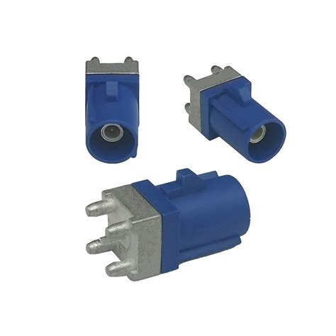 Rf Connector Fakra C Right Angle Plug Pcb Mount For Navigation System