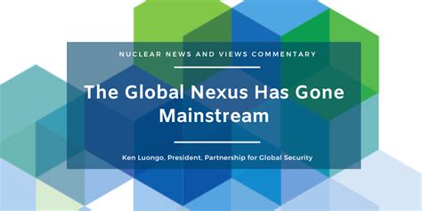 The Global Nexus Has Gone Mainstream Partnership For Global Security