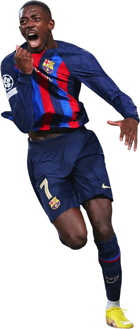 Ousmane Dembélé Barcelona football render FootyRenders