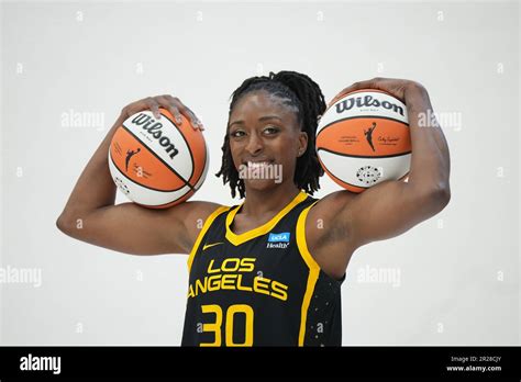LA Sparks Forward Forward Nneka Ogwumike 30 Poses During Media Day