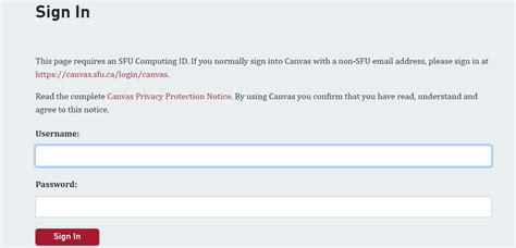 Sfu Canvas Login Simon Fraser University