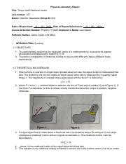 Lab Torque And Rotational Inertia Pdf Physics Laboratory Report Title Torque And
