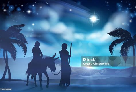 Mary 및 조지프 Nativity 크리스마스 일러스트 마리아에 대한 스톡 벡터 아트 및 기타 이미지 마리아 나자렛의 요셉