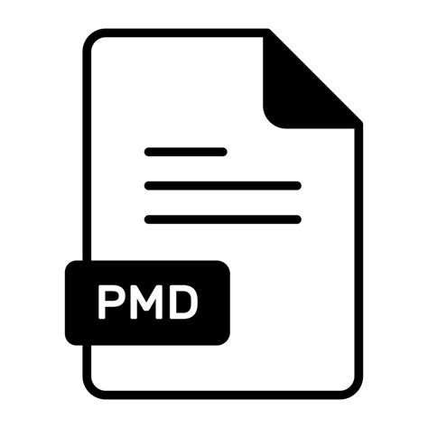 An Amazing Vector Icon Of Pmd File Editable Design 19942023 Vector Art