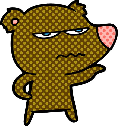 Angry Bear Cartoon Drawing 46879138 Png