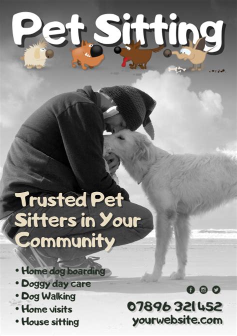 Pet Sitting Flyer Template Postermywall