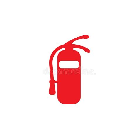 Fire Extinguisher Icon Vector Illustration Logo Design Stock Vector