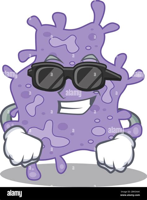 Cool Staphylococcus Aureus Cartoon Character Wearing Expensive Black
