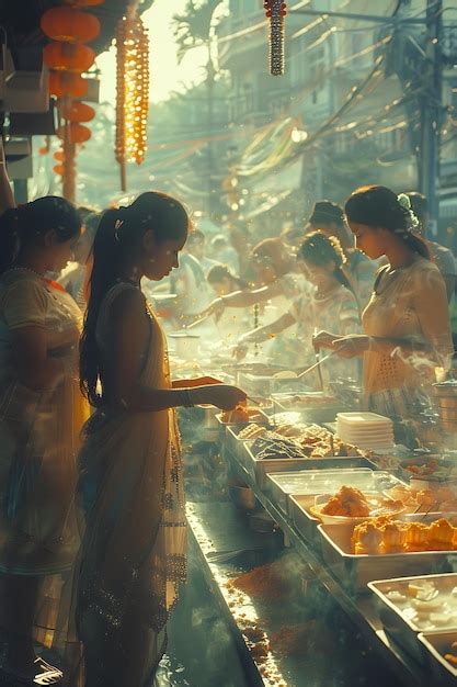 Premium Photo Vibrant Tapestry Of Neighbor Holidays Festivals And