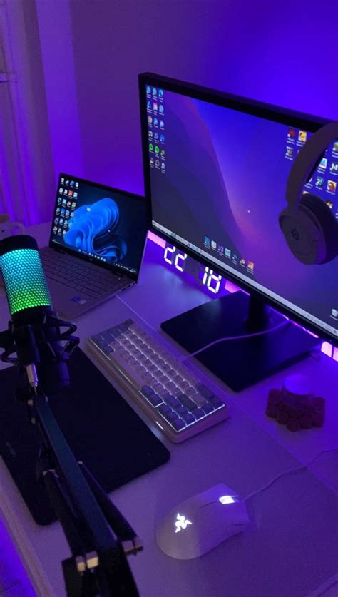 Desktop в 2024 г Комнаты видеоигр Комната геймера Дизайн игровой