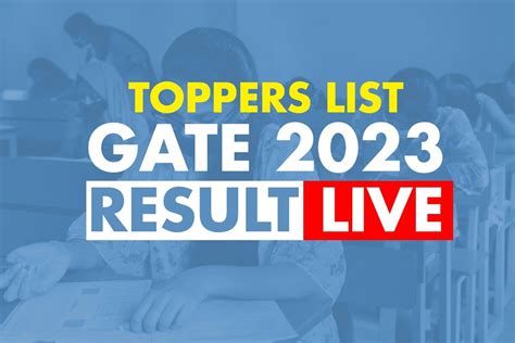 GATE 2023 Result Live IIT GATE Results Announced At Gate Iitk Ac In