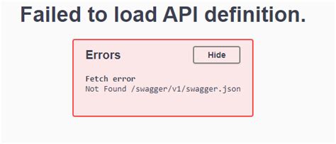 5 0 0 Rc2 Cannot Read Swagger Json Error When Hosted As An Application