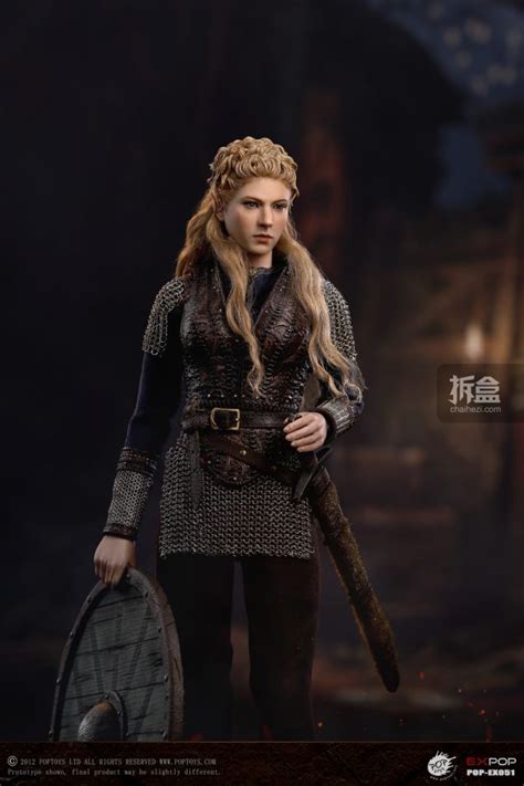 POPTOYS 维京女战士 VIKING 北欧持盾少女1 6可动女兵人 拆盒