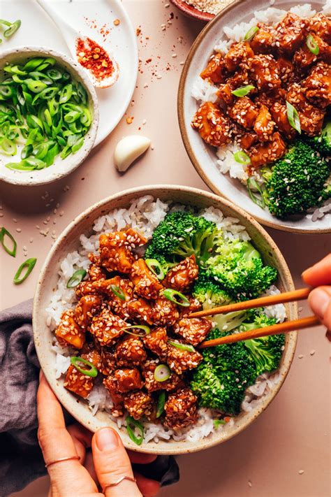 Spicy Garlicky Sesame Tofu 30 Minutes Minimalist Baker Recipes