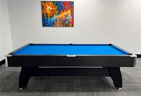 Pub Size Pool Table 8ft Snooker Billiard Table Blue