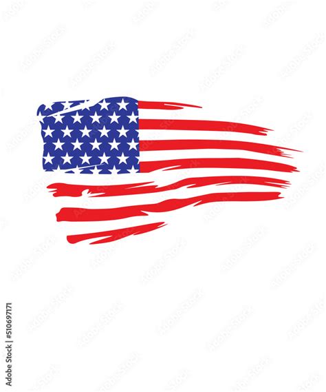 Fototapeta American Flag Svg Usa Flag Svg Distressed Flag Svg Us