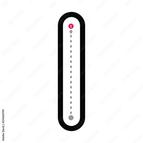 Tracing Alphabet Letter L Lowercase Prewriting Dotted Line Element For