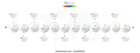 Months Modern Timeline Diagram Calendar Stock Vector Royalty Free Shutterstock