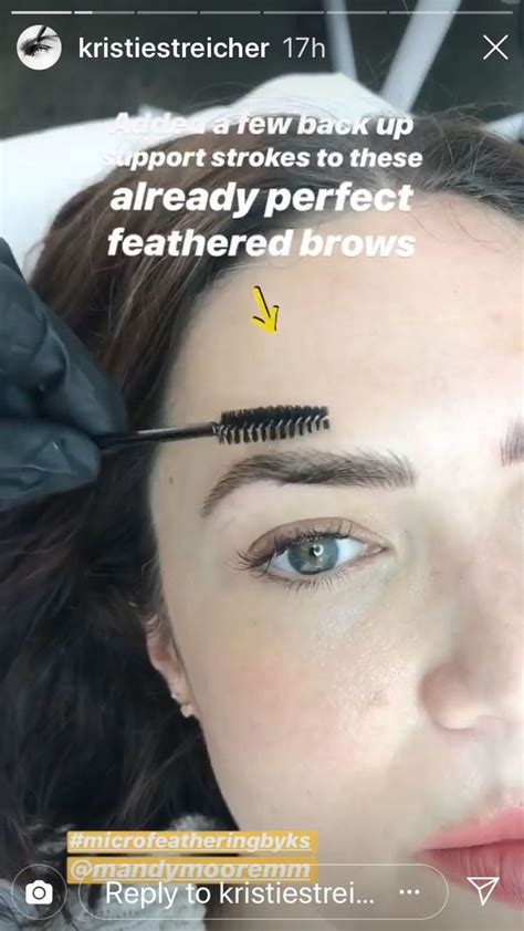 Mandy Moore Shared New Microbladed Brows — Photos Allure