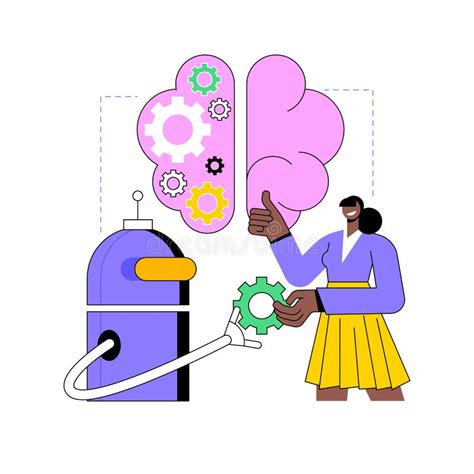 Augmented Intelligence Abstract Concept Vector Illustration Stock Vector Illustration Of