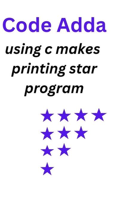C Programming To Print Star Pattern C C Cprogramming Coding Programming C Youtube