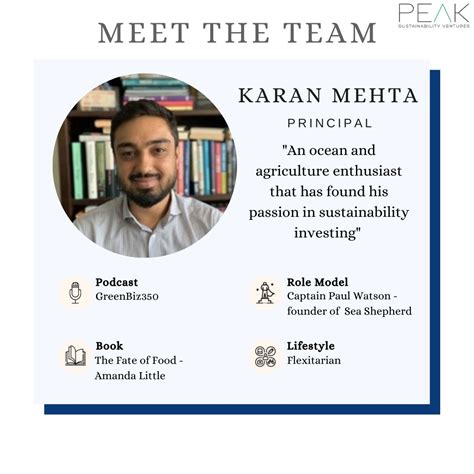 Peak Sustainability Ventures On Linkedin Meettheteam