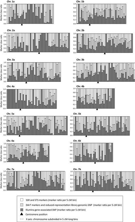 Relative Frequency Distribution Of Genic And Nongenic Markers On The Download Scientific