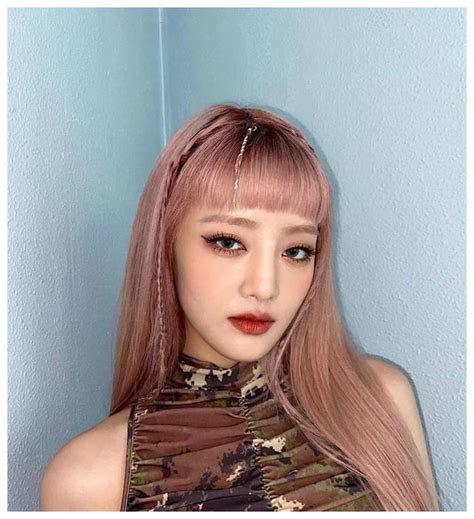 （g）idle成员minnie，超级适合粉发色的泰国籍爱豆