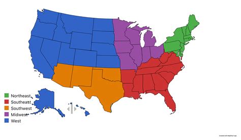Heres The Us Census Bureaus Official Regional Map Of The United States