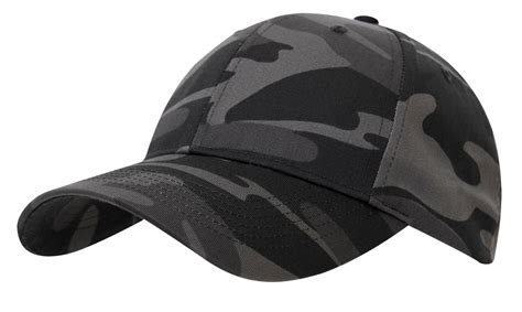 Rothco Color Camo Supreme Low Profile Cap Black Camo Px Supply Llc