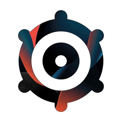 Premium Photo Settings Icon Cyan Orange Waves Texture