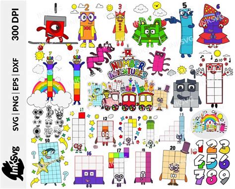 Numbers Svg Bundle For Cricut Blocks Svg Files For Cricut Png Dfx