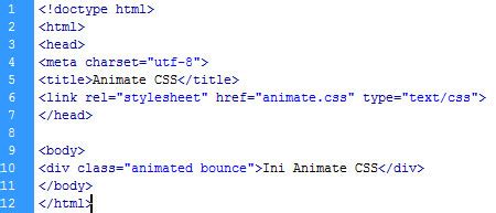 Cara Menggunakan Animate CSS