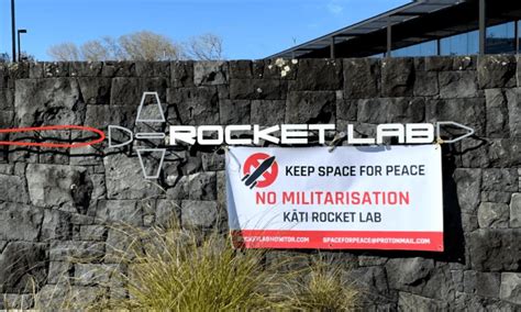 Mahia Residents Descend On Auckland To Protest Rocket Lab Links With Us