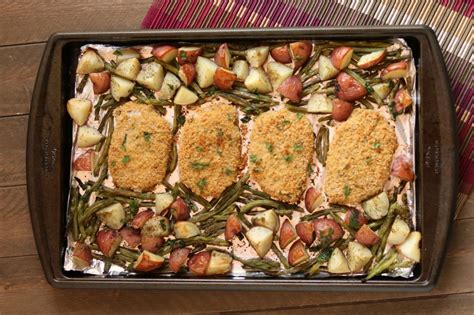 One Pan Pork Chops With Red Potatoes And Green Beans