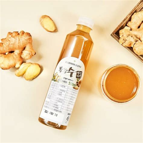 100 국산 완주 봉동 수제 생강진액 액기스 원액 500ml 500ml 생강청 생강차 티몬