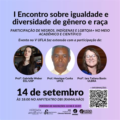 I Encontro Sobre Igualdade E Diversidade De Gênero E Raça