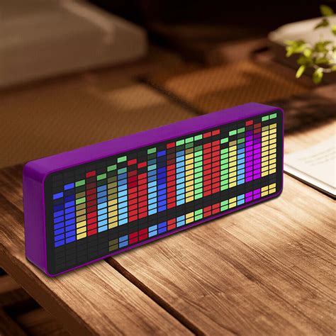 Miccable Sound Level Meter Clock Led Audio Display Music Spectrum