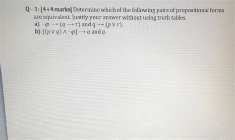 Solved Q 1 44 Marks Determine Which Of The Following