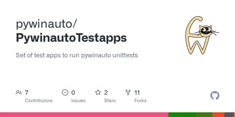 Github Pywinautopywinautotestapps Set Of Test Apps To Run Pywinauto