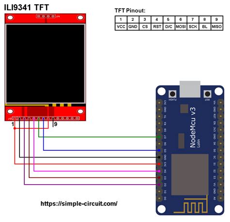Interfacing ESP8266 NodeMCU With ILI9341 TFT Display XOPX De